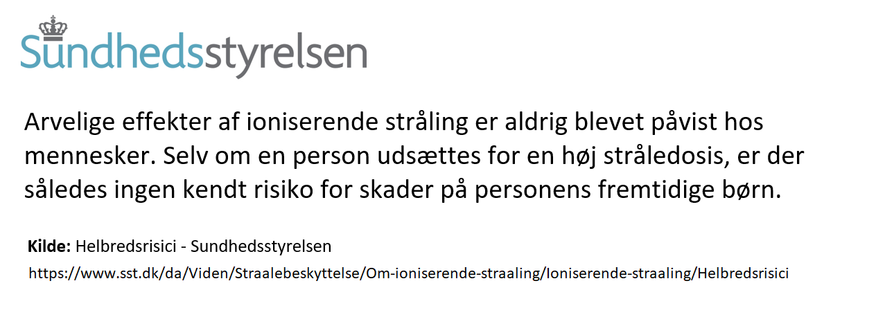 Sundhedseffekter af Stråling - Foreningen Atomkraft Ja Tak
